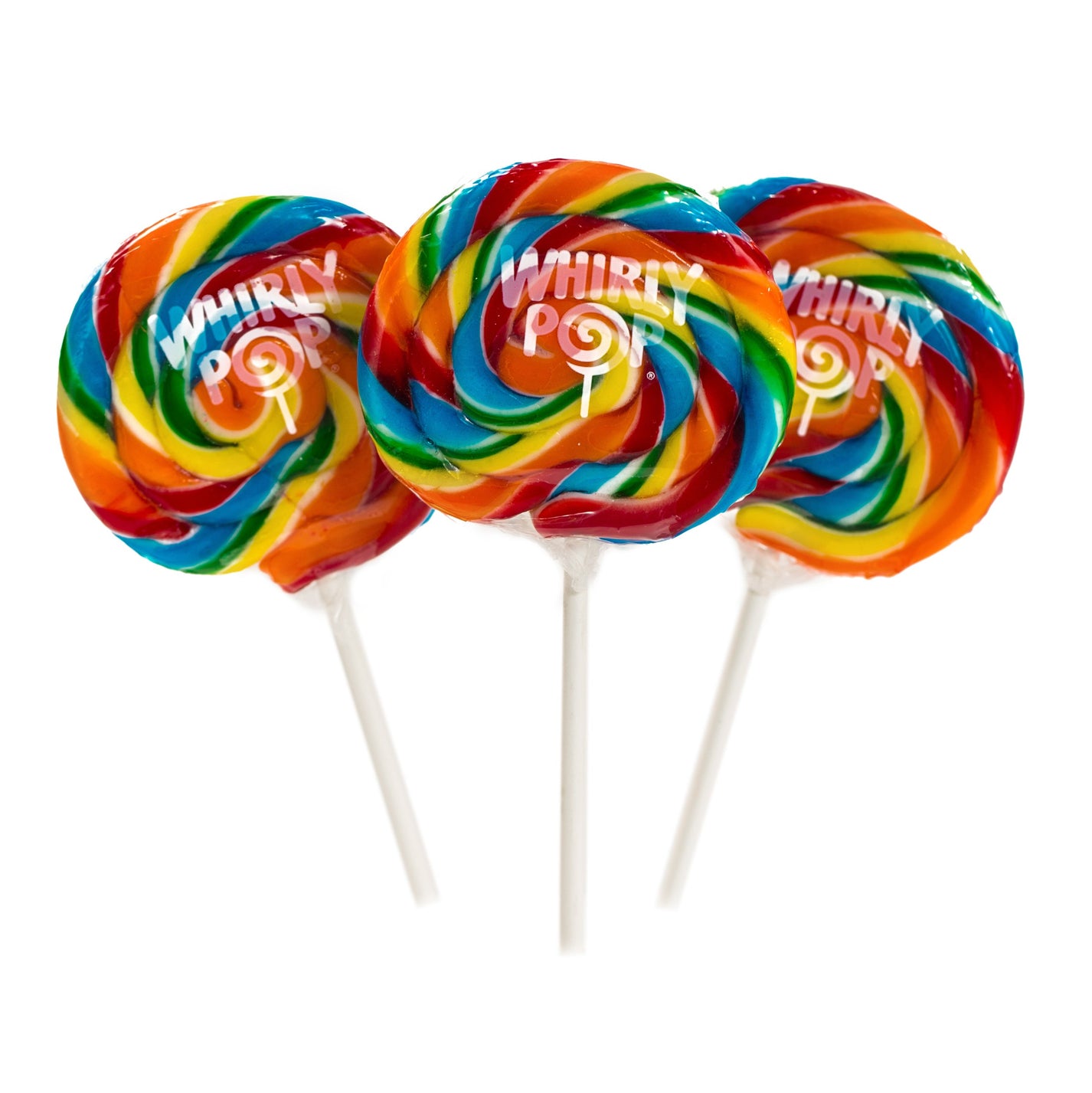 Rainbow Whirly Pop Lollipop, 6 oz (6 inch) – Candy Catchers