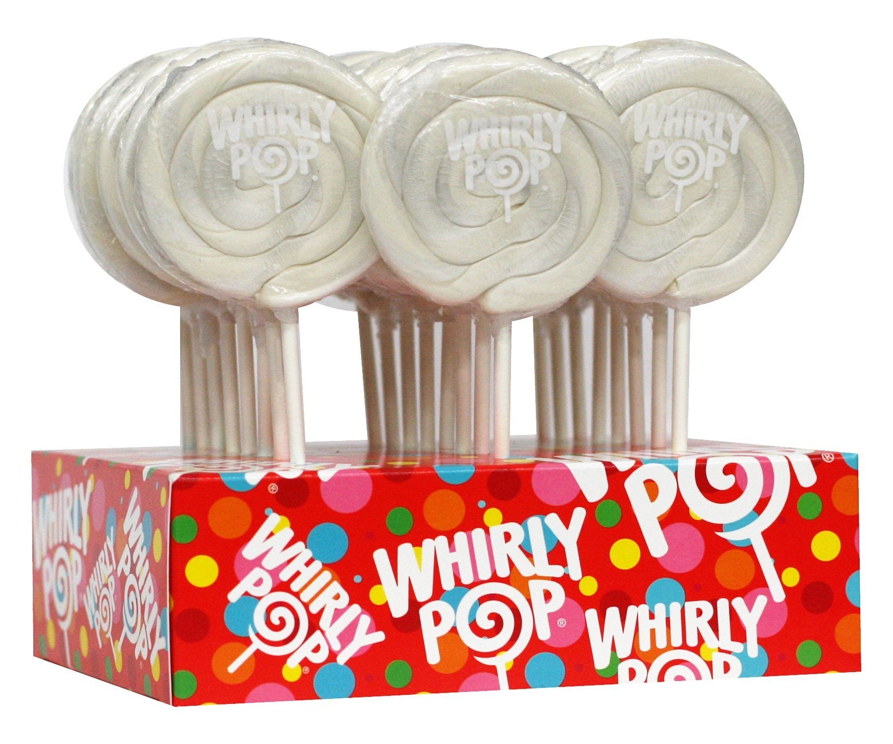 White Whirly Pop, 1.5 oz (3 inch) – Candy Catchers